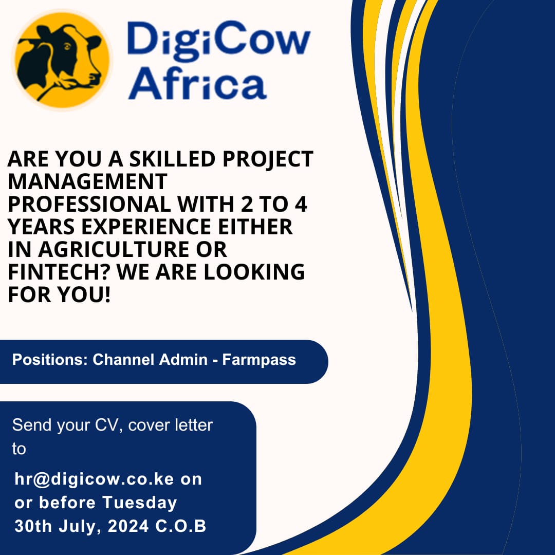 Channel Admin Position. – Digicow Africa LTD